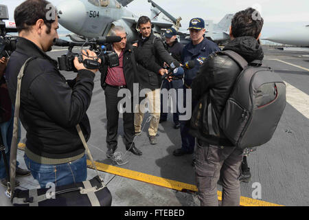 Captain Matthew Paradise, executive officer of USS George H. W. Bush ...