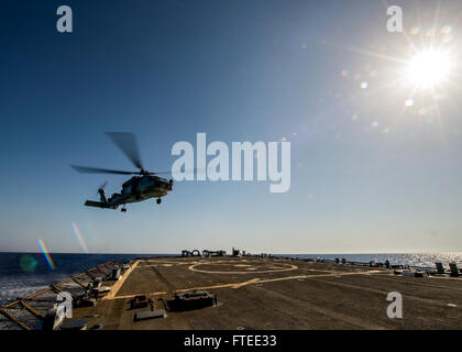An SH-60B Seahawk helicopter, assigned to Helicopter Anti-Submarine ...