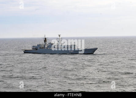Romanian frigate Regele Ferdinand (F-221) in October 2016 Stock Photo ...