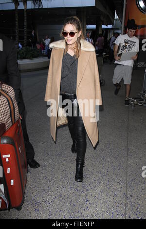 Elizabeth Olsen seen arriving at LAX airport Featuring: elizabeth olsen ...