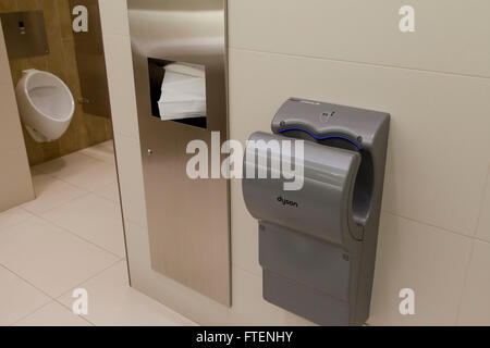 Dyson Airblade dB installed in public bathroom - USA Stock Photo - Alamy