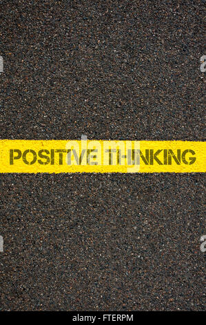 Positive thinking symbol. Concept words The power of positive thinking ...