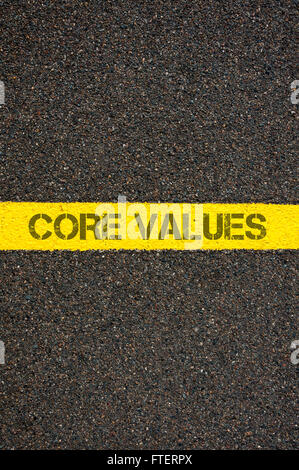 Core values symbol. Concept words Core values on beautiful black house ...