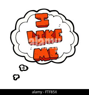 I like you freehand drawn thought bubble cartoon symbol Stock Vector ...