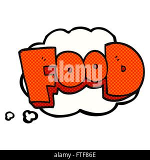 freehand drawn cartoon word food Stock Vector Image & Art - Alamy