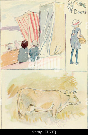 A 1920 instructional book for beginners in drawing. The book covers ...