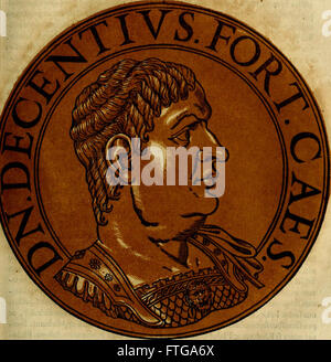 A 1645 work featuring detailed portraits of Roman emperors, based on ...