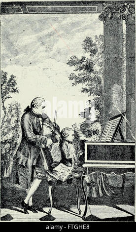 A 1908 biography of Wolfgang Amadeus Mozart, recounting his life and ...