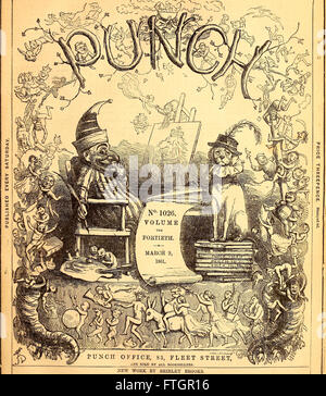 The 1841 edition of 'Punch' magazine features satirical illustrations ...