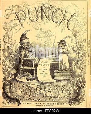 A 1841 issue of Punch magazine, a British publication known for its ...