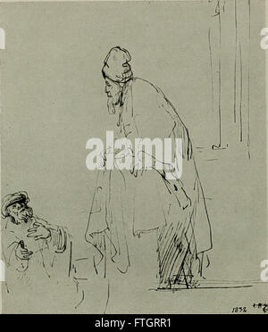 A 1919 collection of Rembrandt's drawings, showcasing the artist's ...