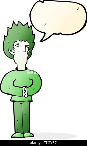 cartoon curious man with speech bubble Stock Vector Image & Art - Alamy