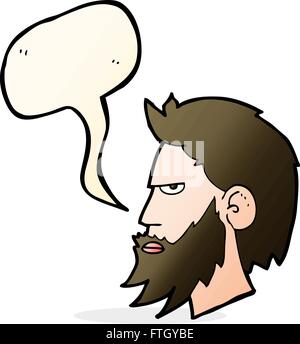 cartoon annoyed man with speech bubble Stock Vector Image & Art - Alamy