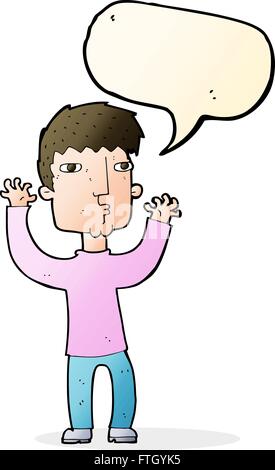 cartoon waving boy with speech bubble Stock Vector Image & Art - Alamy