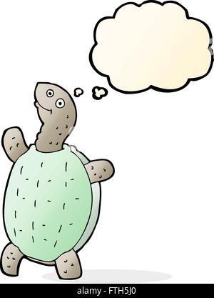 cartoon happy turtle with thought bubble Stock Vector Image & Art - Alamy