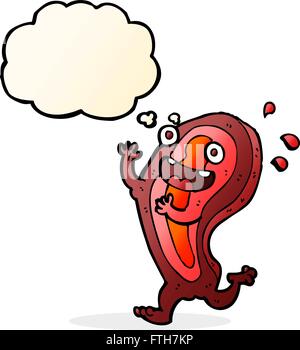 meat cartoon character with thought bubble Stock Vector Image & Art - Alamy