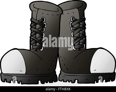 cartoon steel toe cap boots Stock Vector Image & Art - Alamy