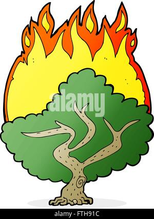 cartoon burning tree Stock Vector Image & Art - Alamy