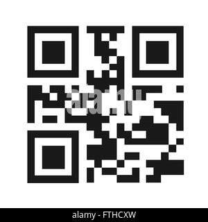 QR code abstract concept vector illustration. QR generator online, QR ...