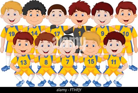 Football field with team lineup for Group C of soccer competition ...