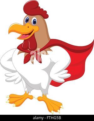 Muscular rooster cartoon character illustration Stock Vector Image ...