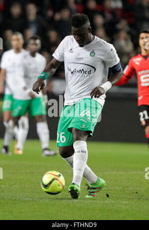 Moustapha Bayal Sall when one league match Stade Rennais - AS Saint ...
