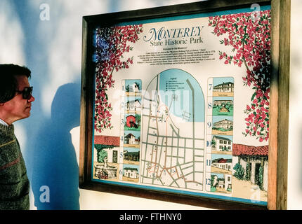 Monterey city on california state route 1 Stock Photo - Alamy