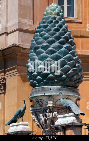 Pine cone sculpture at Cortile della Pigna, Vatican Museums, Vatican ...