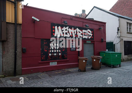 Metros nightclub club bar on Bakers Row in Cardiff, south Wales Stock ...