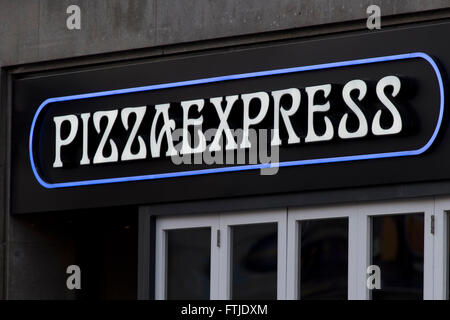 Pizza Express sign or logo Stock Photo - Alamy