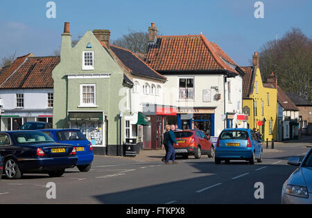 Historic buildings and shops Holt Norfolk England Stock Photo - Alamy