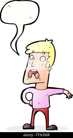 cartoon complaining man with speech bubble Stock Vector Image & Art - Alamy