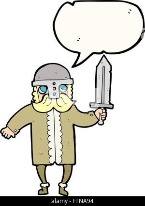 freehand drawn cartoon saxon warrior Stock Vector Image & Art - Alamy