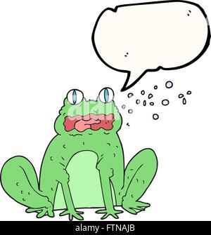 freehand drawn cartoon burping frog Stock Vector Image & Art - Alamy