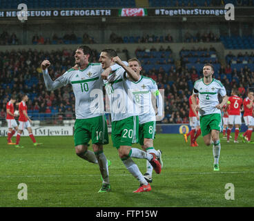Northern Ireland fans celebrates Kyle Lafferty's scoring during the ...