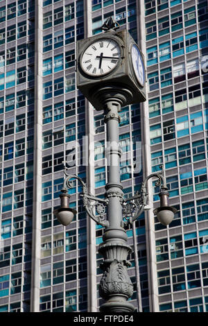 Largo da Carioca Clock in downtown Rio de Janeiro, surrounded by ...