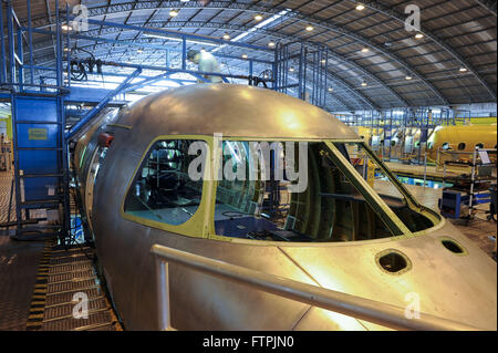 Assembly line for the EMB-170 and EMB-190 from EMBRAER Stock Photo - Alamy