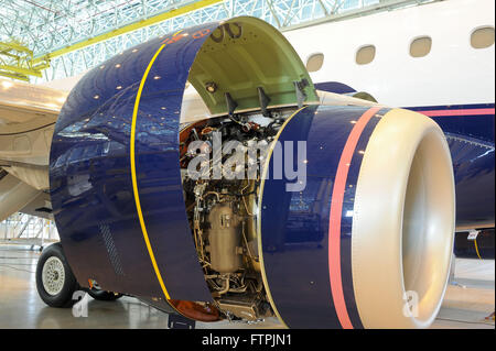 Assembly line for the EMB-170 and EMB-190 from EMBRAER Stock Photo - Alamy