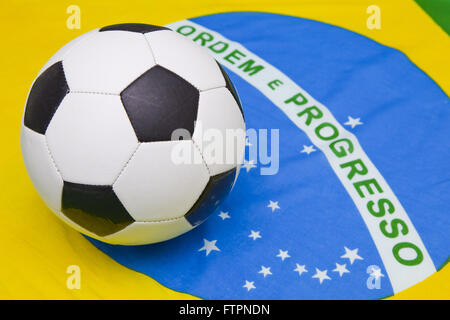 Brazilian flag and soccer ball Stock Photo - Alamy