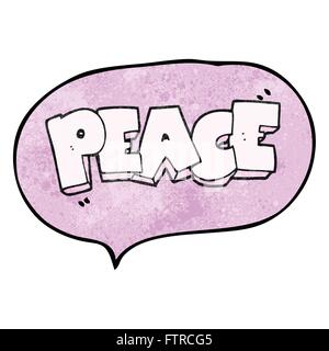 freehand textured cartoon word peace Stock Vector Image & Art - Alamy
