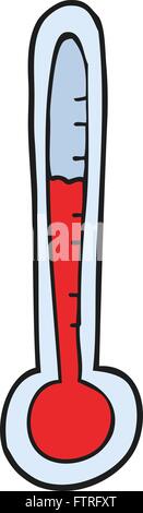 freehand drawn cartoon temperature gauge getting too hot Stock Vector ...