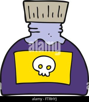 freehand drawn cartoon poison Stock Vector Image & Art - Alamy