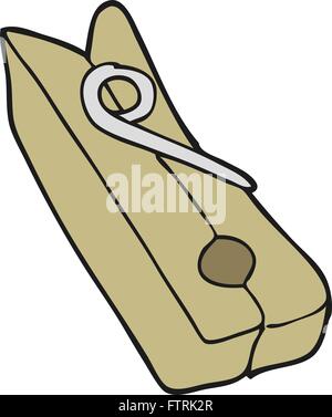 freehand drawn cartoon wood peg Stock Vector Image & Art - Alamy