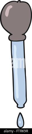 freehand retro cartoon pipette dripping Stock Vector Image & Art - Alamy