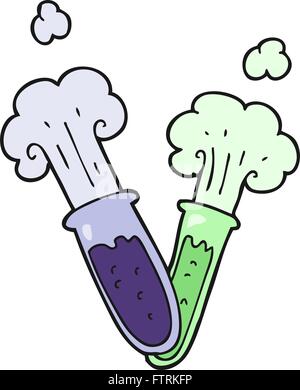 freehand drawn cartoon chemical reaction Stock Vector Image & Art - Alamy
