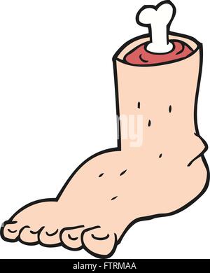freehand drawn cartoon gross severed feet Stock Vector Image & Art - Alamy