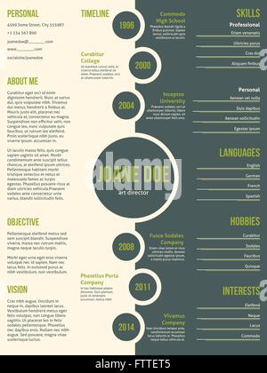 Contrast resume cv design. Modern resume curriculum vitae cv design in ...