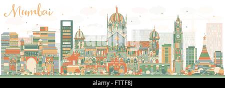 India, Mumbai,Chhatrapati Shivaji Terminus, travel landmark vector ...