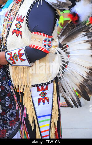 A Native American Indian man standing with a weapon with a shield Stock ...