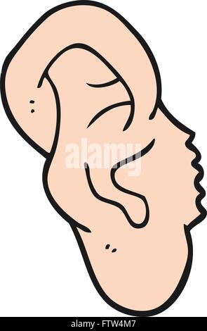 freehand drawn cartoon human ear Stock Vector Image & Art - Alamy
